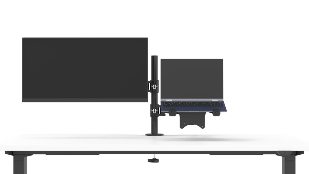 Kardo Monitor Arms with Laptop Holder Bundle - Ministry of Ergonomics