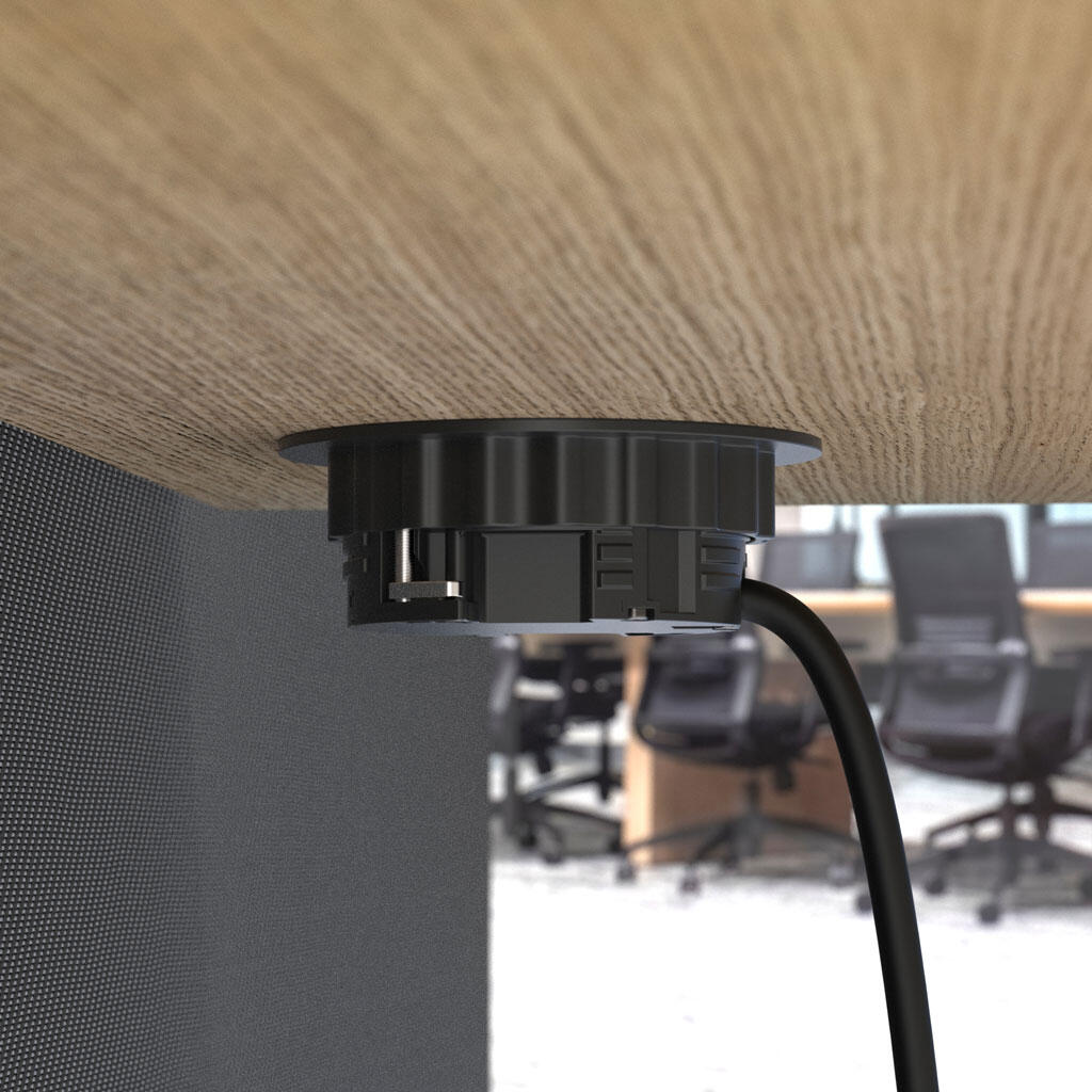 Solo Plus In-desk Power Supply, 1 x Socket + HDMI Ports + USB A&C ...